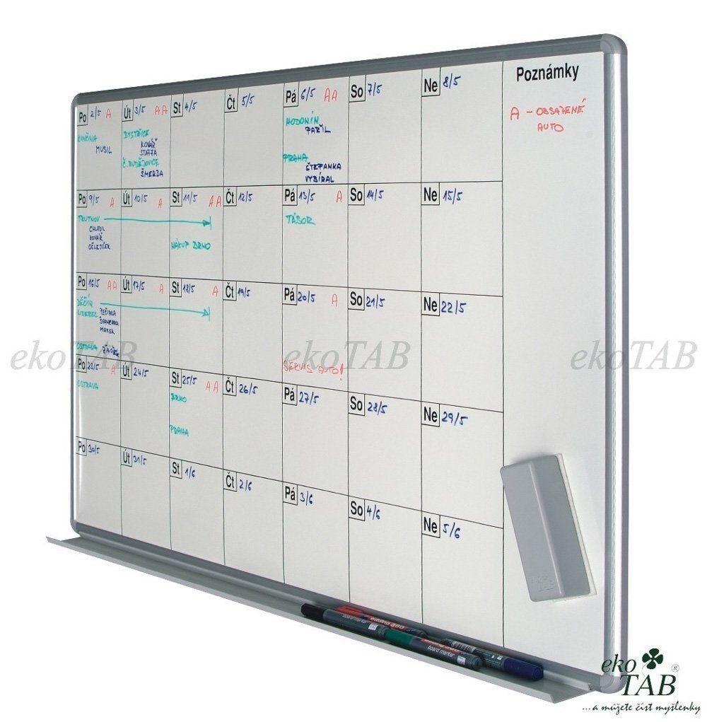 Plantafel-Monatsplaner 70 x 100 | Metalsteel
